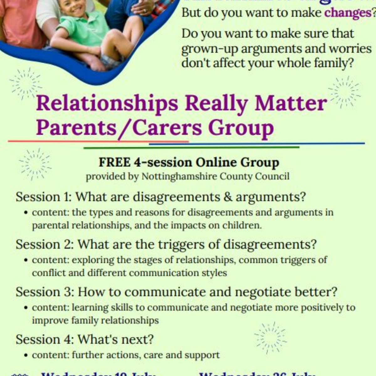 Holgate Primary and Nursery - Parent/Carer Group Free Online Sessions